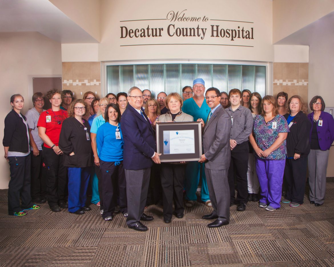 Staff Receives Certificate of Accreditation - Decatur County Hospital