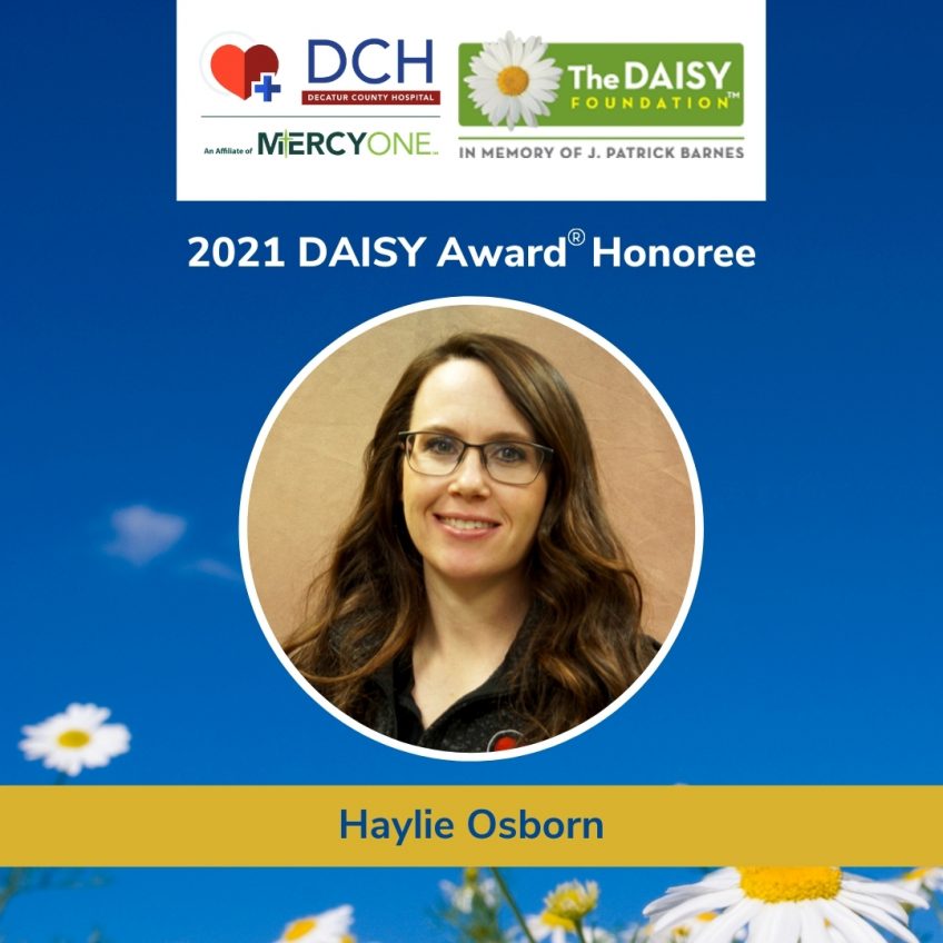 DCH Honors Nurse with DAISY Award Decatur County Hospital