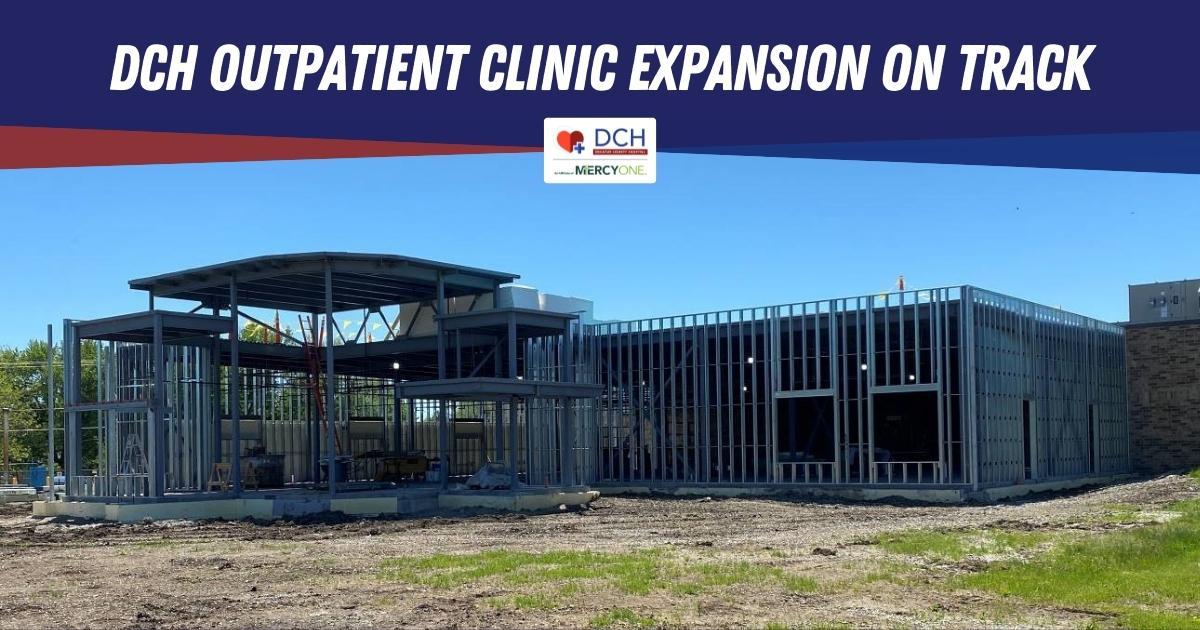 Interior Steel, Exterior Finishing Progresses on DCH Outpatient Clinic